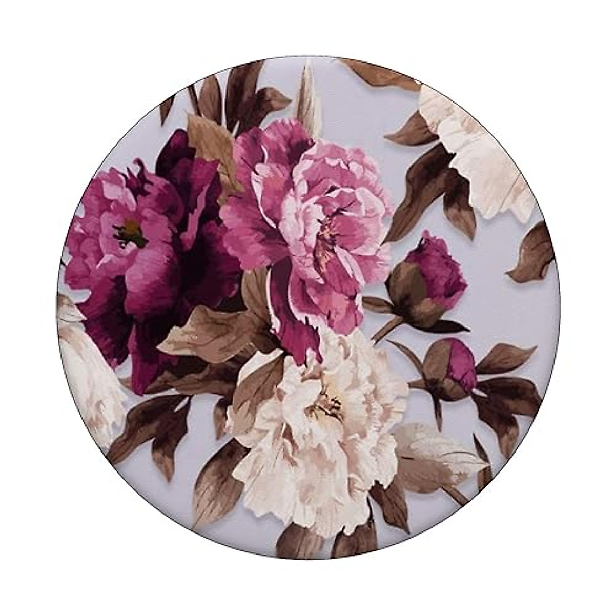 Elegant Purple Pink Flower Floral Pattern Phone Popper PopSockets Standard PopGrip