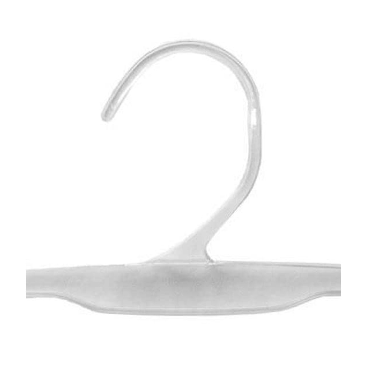 NAHANCO Intimate Apparel Molded Hanger with Delicate Shoulder Clips - 10", Clear – 250/Carton