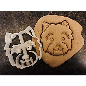 West Highland White Terrier - Westie Cookie Cutter and Dog Treat Cutter - Dog Face - 3 inch