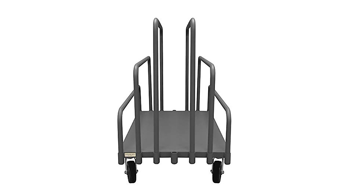 Durham 14 Gauge Steel Adjustable Panel Moving Truck | Gray, Easy Assembly
