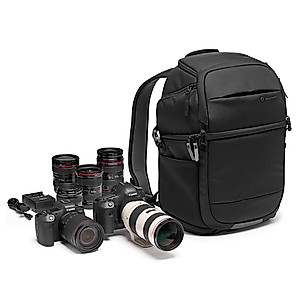 Manfrotto Advanced Fast III Professional Camera Backpack for Reflex/Mirrorless with Lenses and Laptop, with Interchangeable Padded Dividers, Side Access, Tripod Mount