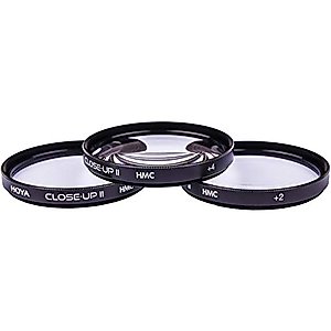 Hoya Close-Up Kit – Filter Set for Macro Photography (+ 1, 2, 4, 82 mm Black