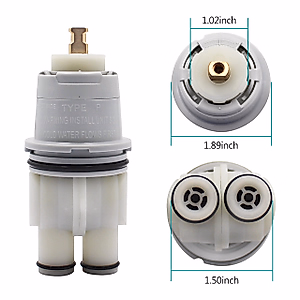 RP46074 Tub Shower Cartridge，Compatible with Delta Shower and Tub 13/14 Series，White