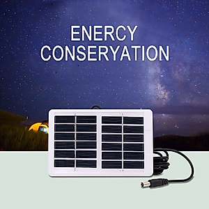 Asixx Solar Panel Charger, 6V 12.W Outdoor Multi-Function Portable Waterproof Solar Panel Charger for Emergency Lamp Fan, Outdoor Activities, Emergency, and Outdoor Working