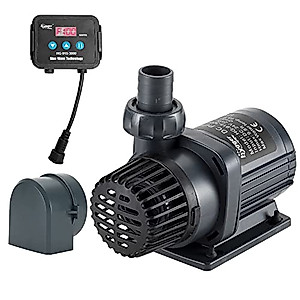 Hygger 24V DC Water Pump Submersible Saltwater Aquarium Sump Pump with LCD Display Controller 1720 GPH