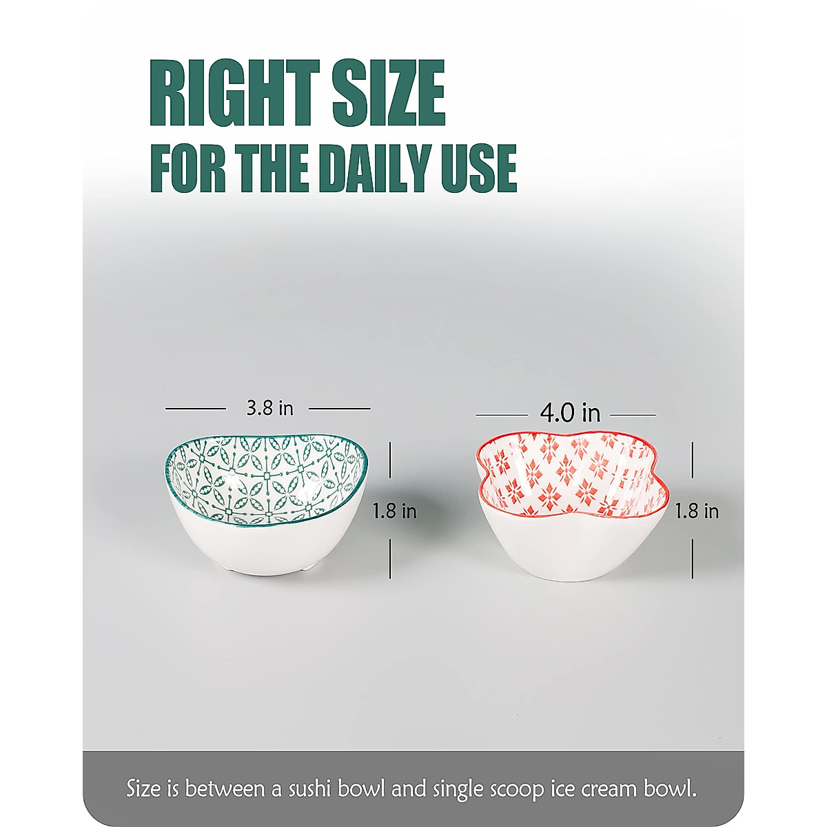 Lareina Soy Sauce Dishes Set of 6, 3 OZ Ceramic Charcuterie Board Bowls, Small Prep Bowls,Elegant Sushi Side Dishes for Ketchup, BBQ, Seasoning, Condiments, Great Housewarming Gifts