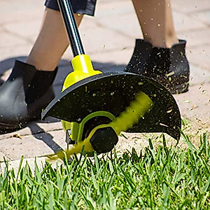 Sun Joe 24V-SB10-LTE 24-Volt IONMAX 10-in. Cordless SharperBlade Stringless Lawn Trimmer, Kit (w/2.0-Ah Battery + Quick Charger)