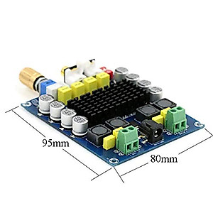 Taidacent XH-M512 Class D Car Amplifier TDA7498 High-power Digital Power Amplifier Board 2x100W Car Amplifier Gold Plated Upgrade