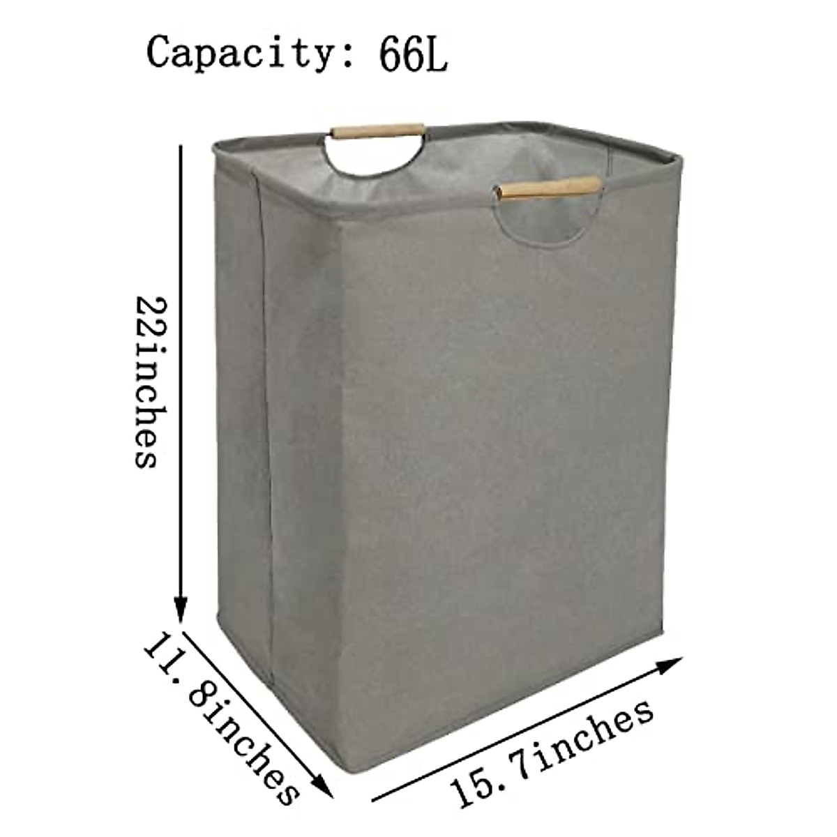 QKELIM Large Laundry Hamper Tall Storage Basket Organization Bin box for Toys Clothes in Laundry Room Bedroom Bathroom College Dorm for Adults Kids