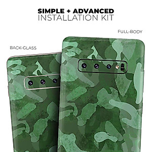 DesignSkinz Desert Green Camouflage V2 Protective Vinyl Decal Wrap Skin Cover Compatible with The Samsung Galaxy S20 (Screen Trim & Back Glass Skin)