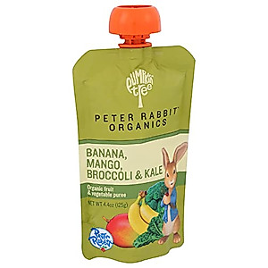 Peter Rabbit Organics Baby Kale Broccoli Mango, 4.40 oz- Packaging may vary