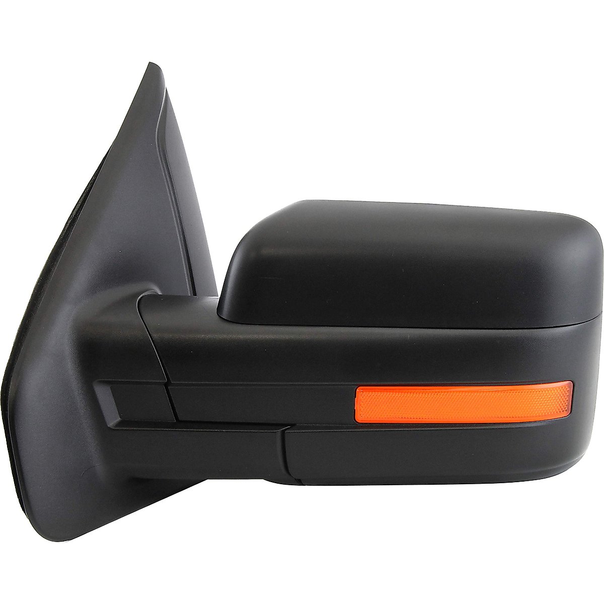 Kool Vue Driver Side Power Heated Mirror for Ford F-150 2011-2014 Manual Fold With Signal Light & Spotter Glass; Without Memory & Puddle Lamp Textured