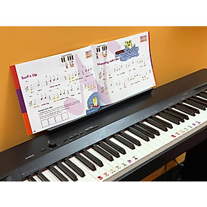 Note-Making for Piano: A color-coded piano book for kids with Note-Friend piano stickers.