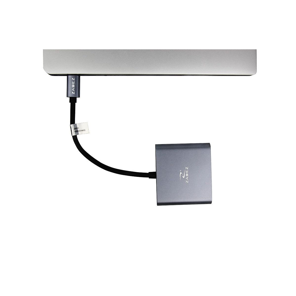 ZADEZ ZAH-513 USB-C Hub 3-in-1 Type-C (USB-C) - HDMI Port 4K (30 Hz) - Charging Port in - Power Delivery 60W - USB 3.0 high-Speed Charging Aluminum Material