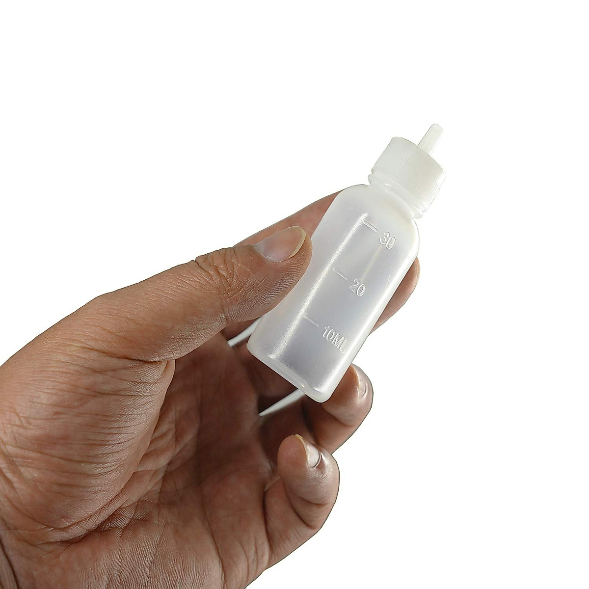 HaBeuniversal Blunt Needle Tip Applicator Bottle Set - 30ml Squeezable Bottles, Storage Caps, 14ga 16ga 18ga Needle Tips and Mini Funnel
