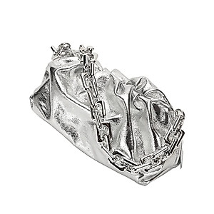 Chunky Bag Chain For Dumpling Bag Cloud Bag ((1pc)#2Acrylic-silver-60cm)