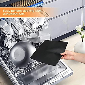 AIEVE Air Fryer Oven Liners, 3 Pack Non-stick Air Fryer Oven Mat Baking Mat Compatible with Ninja Foodi SP101 SP201 SP301 Ninja Air Fry Oven Toaster Oven Microwave Bottom of Gas & Electric Oven