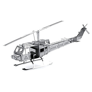 Metal Earth Huey UH-1 Helicopter 3D Metal Model Kit Fascinations