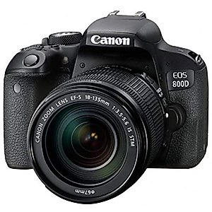 Canon EOS Rebel 800D/T7i 24 Megapixel DSLR with 18-135mm is STM Lens International Version