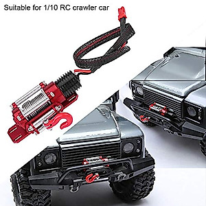 RC Car Winch RC Model Vehicle Crawler Winch RC Accessory with Remote Controller 1/10 Scale