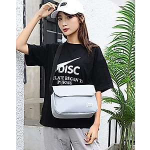 Unisex Tote Bag Cute Canvas Shoulder Bag Women Crossbody Handbags Purse Casual Work Bag