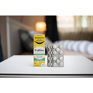 ProBiora Oral-Care Chewable Probiotic Tablets | Probiotic Supplement for Women & Men | Healthier Teeth & Gums | Fresher Breath | Whiter Teeth | Better Overall Health (30 Count, Extra Minty)