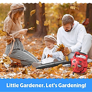 Toy Choi's Toy Leaf Blower - Kids Leaf Blower That Really Works with Toy Tool Set, Pretend Play Series Construction Outdoor Preschool Gardening Kids Tool Set, Toy Leaf Blower for Boys Girls Age 4-7