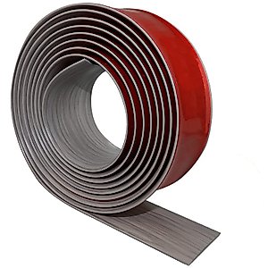 ZEYUE Transition Profile Floor Cover Strips Flooring Transition Strip Vinyl Door Bar Floor Edge Trim Laminate Floor Joining Strip Floor Strip Floor Bar Flat Divider Strip (100×5cm, Grey Wood Grain)