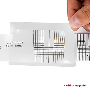 Nobsound Acrylic Cartridge Alignment Baerwald Protractor Phonograph Cartridge Stylus Alignment Tool Record LP Vinyl with Magnifier