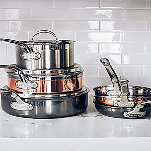 Hestan - ProBond Collection - Professional Clad Stainless Steel Frying Pan, Induction Cooktop Compatible, 8.5-Inch