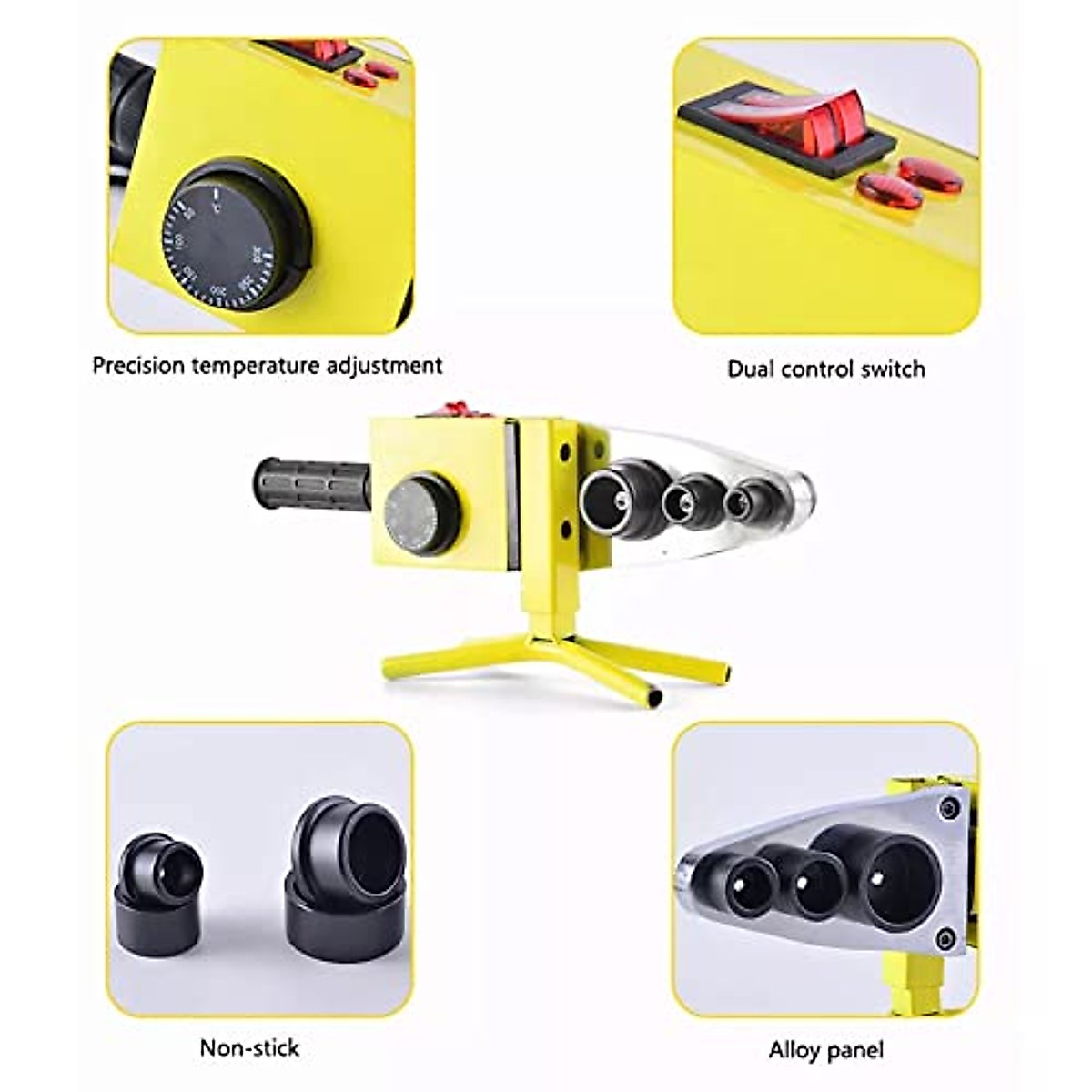 Suerthy Pipe Fusion Welder, Handheld Socket Fusion Welder, Save Time and Energy, Increase and Thicken, 260v, 1500w Practical Hand Tool, for Induatrial Use (Size : Profesional 1500W)