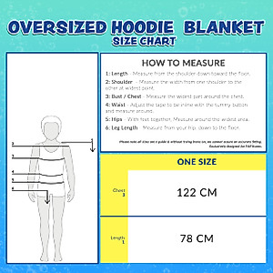 SpongeBob SquarePants Blanket Hoodie for Kids Teenagers One Size Soft Fleece Oversized Hoodie Blanket Gifts for Kids Yellow