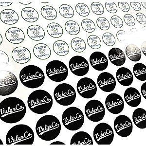 VulgrCo Custom Design Your Own Personalized Labels Stickers Decals Text Name Image Photo 120 Pack