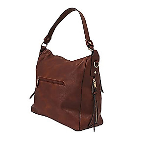 JUPA Place Large Hobo Bag Women Purse Handbag - Crossbody Bag Women's Shoulder Bags - Multi-Pocket Handbag Set- (Brown)