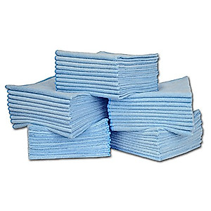 16" x 16" Economy All Purpose Microfiber Towels (Blue-200 Qty)