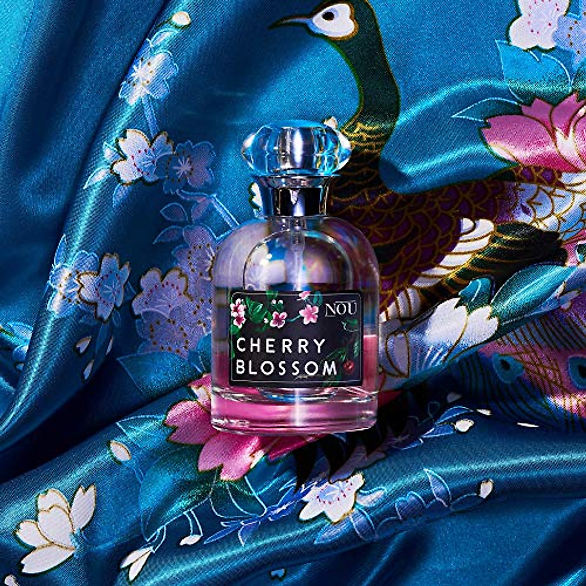 NOU Cherry Blossom Perfume – Floral Perfume with Sweet Fruity Notes – Natural Perfume for Women with Essential Oils – Fresh Smelling Perfume Cherry Blossom Perfume for Women – 1.7 fl oz EDP