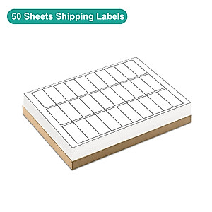 MFLABEL Address Labels, 1" x2-5/8 Mailing Labels, 30-UP White Shipping Labels for Inkjet or Laser Printer, 1500 Sticker Labels (50 Sheets), 30 Labels per Sheet