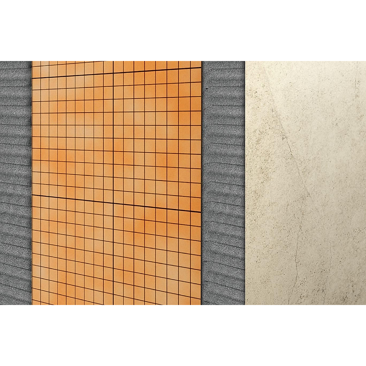 Schluter All-Set Modified Thin-Set Mortar - Ideal for Ditra and Kerdi Systems, Suitable for Ceramic, Porcelain, Stone Tile, Interior and Exterior Use - Grey, 50 Lbs - SETA50G