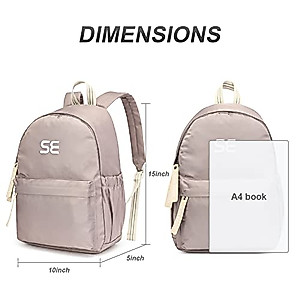 Otbjmbx Classic School Backpack, Lightweight Casual Daypack Unisex Bookbag Waterproof Travel Rucksack for School Travel, Fashion School Bags for Teen Girls Boys Men Women (Gray)