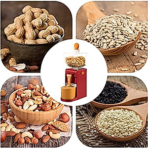 Peanut Butter Maker Nut Grinder, Small Cooking Machine, Home 110V/220V 120W Kitchen Butter Machine, Peanuts Cashews Almonds Hazelnut