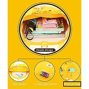 Kawaii Backpack with Plushies Adjustable Hooks Crossbody Bag Shoulder Bag Hand Tote Cute Aesthetic Backpack for School Girls (White)