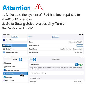 OMOTON Bluetooth Keyboard and Mouse Combo, Wireless Keyboard Mouse for iPad Pro 13,11(2024)/12.9, iPad 10th/9th/8th/7th Gen, iPad Air 6/5/4, and Bluetooth Enabled Devices (Black)