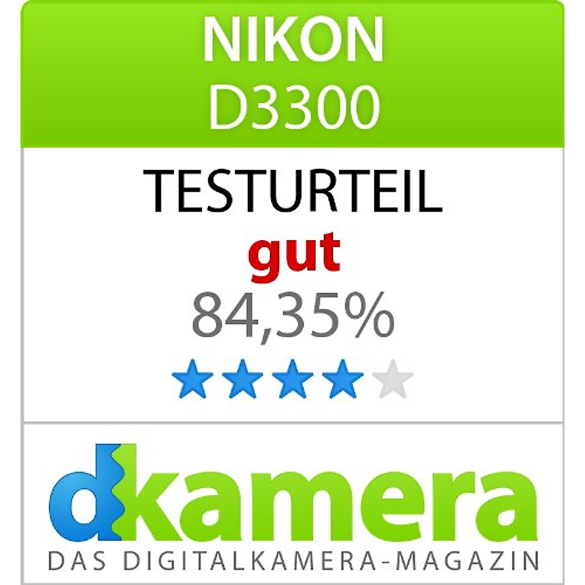 Nikon D3300 Digital SLR Camera Body Only - Black (24.2MP) 3.0 inch LCD