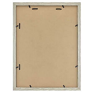 MCS Studio Gallery 18x24 Poster Frame White Woodgrain, Vertical & Horizontal Wall Hanging Large Picture Frame for Photos, Posters & Art Prints (2-Pack)