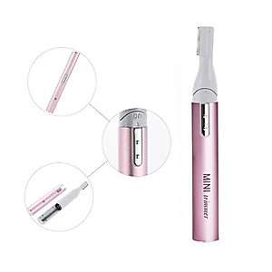 KIKAR Portable Electric Eyebrow Shaper - Safety Beauty Knife For Underarm / Leg / Body / Face / Hair - Stylish Metal Case Trimmer Shaver (Battery Operated)