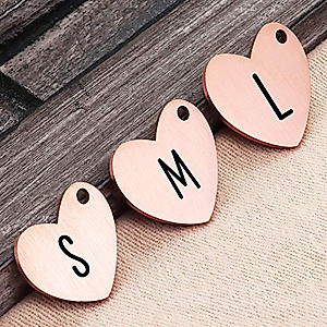 Ultra Joys Dog ID Tag, Custom Dog Tag, Personalized Dog Tag, Dog Tag, Pet ID Tag, Dog Tag for Dogs, Brushed Stainless Steel Heart Dog Tag Rose Gold Small
