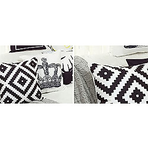 BESTORI Outdoor Waterproof Throw Pillow Covers Square Cushion Covers for Couch Tent Park Patio Garden Decorative Pack of 2 Style 22, 18x18 inch