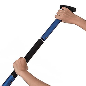 Lightweight Extendable Aluminum Telescoping Compact Utility Snow Shovel, Blue Single