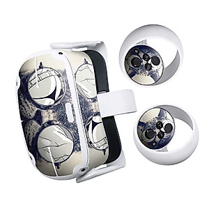 Puseky Stickers Skin Fingerprint-Proof Decal Wrap Cover for Oculus Quest 2 VR Headset Accessories