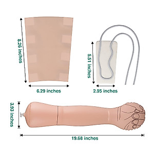 Ultrassist IV & Phlebotomy Practice Kit for Nursing Students, IV Start Kit for Injection Practice, Venipuncture Kit with Latex-Free Veins